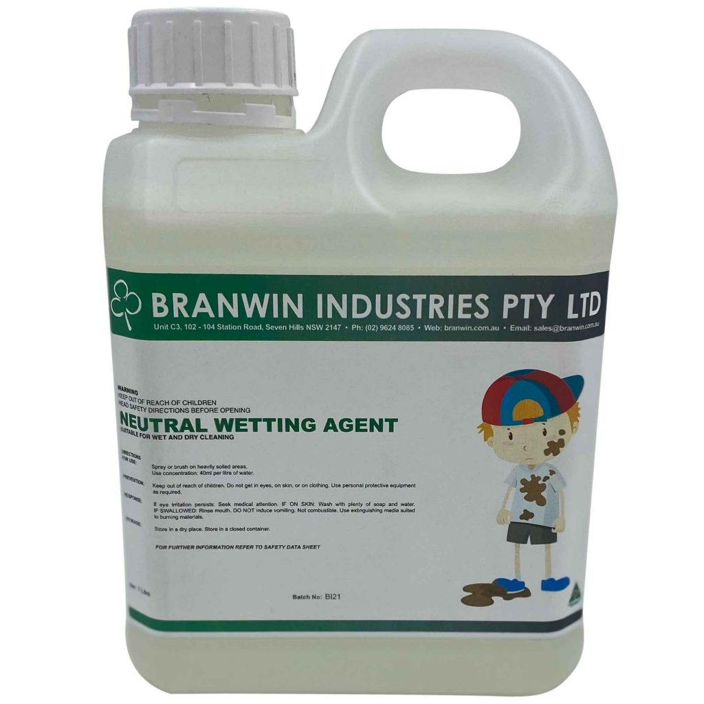 Neutral Wetting Agent 1 - Branwin Industries | Dry Cleaning Supplies Sydney