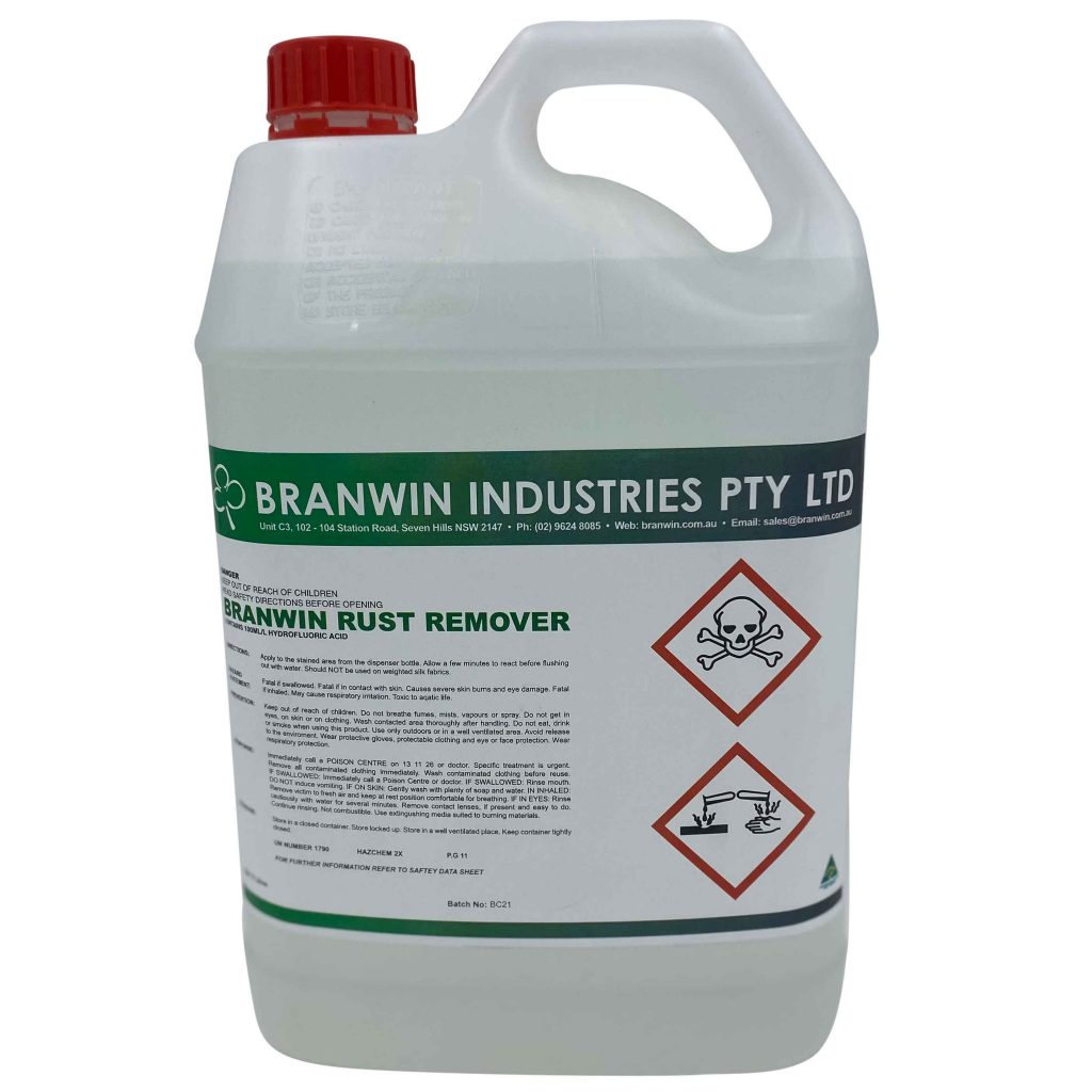 Rust Remover - Branwin Industries | Dry Cleaning Supplies Sydney