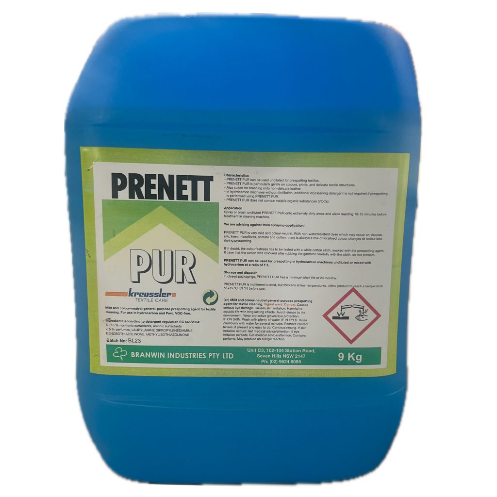 Prenett PUR – General Prespotter - Branwin Industries | Dry Cleaning ...